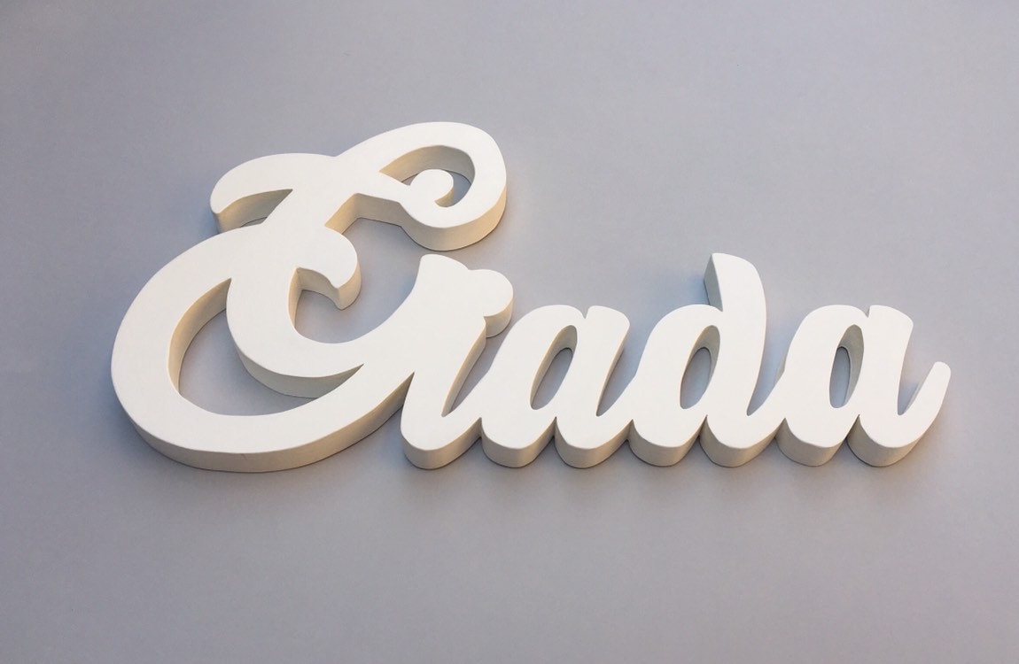 Scritta in legno da appoggio o da appendere al muro con | Etsy Italia