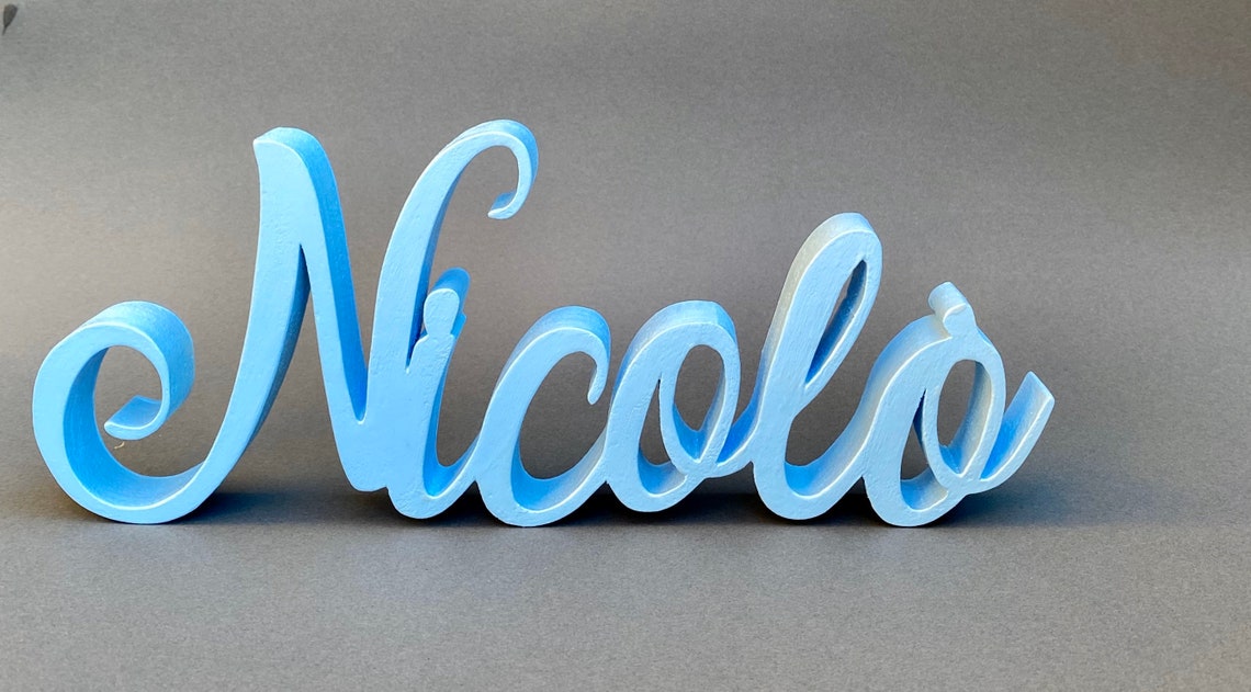 Scritta in legno da appoggio o da appendere al muro con | Etsy