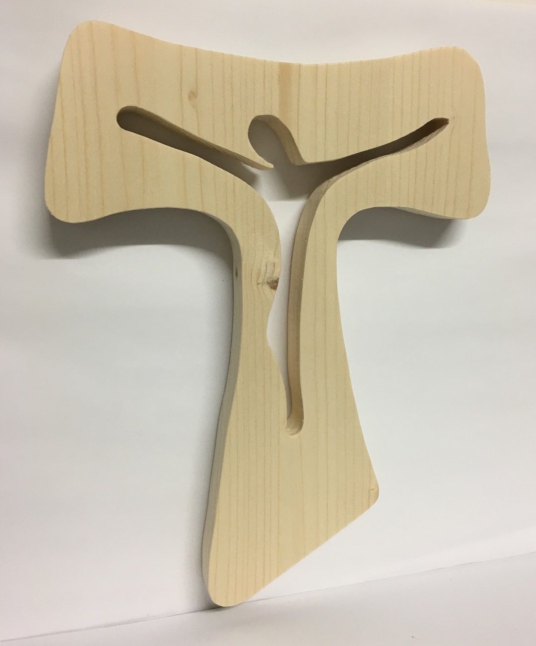 Tau Crucifix Height 15-20-25 Cm With Christ to Hang in Fir Wood ...