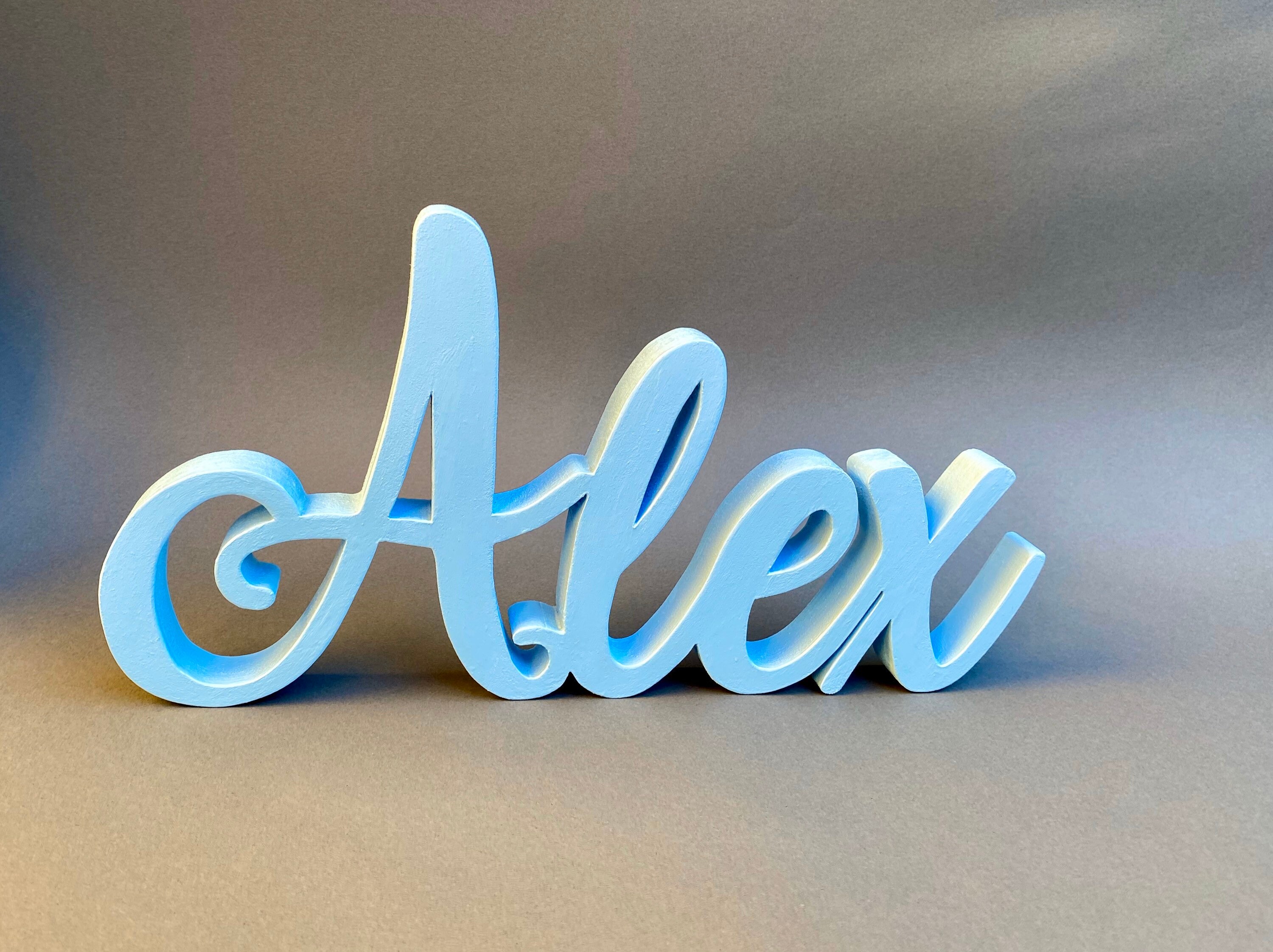 Scritta in legno da appoggio o da appendere al muro con | Etsy