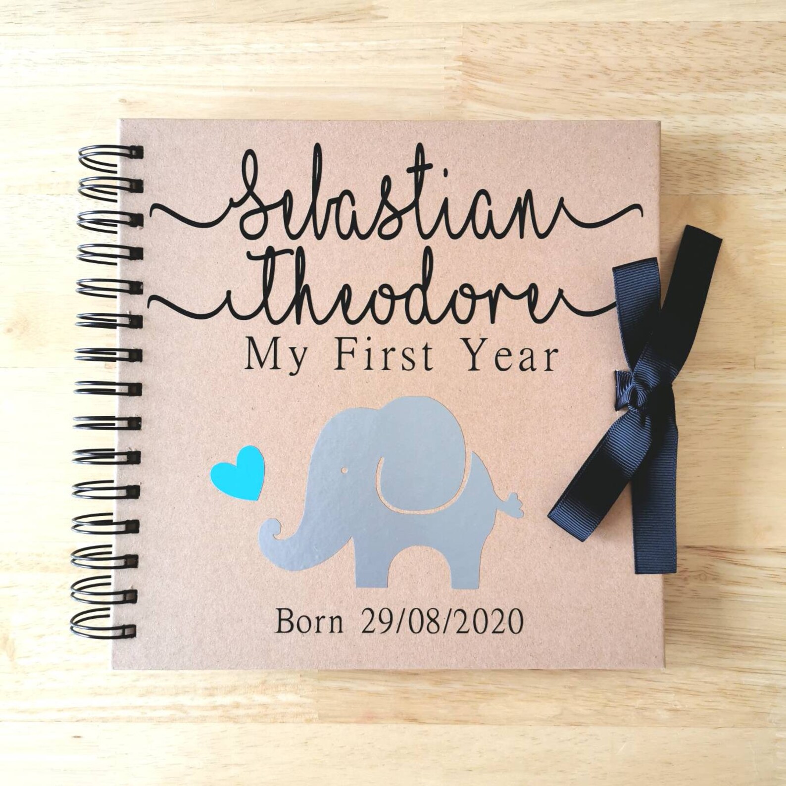 Baby First Year Scrapbook Personalised Handmade Keepsake | Etsy UK