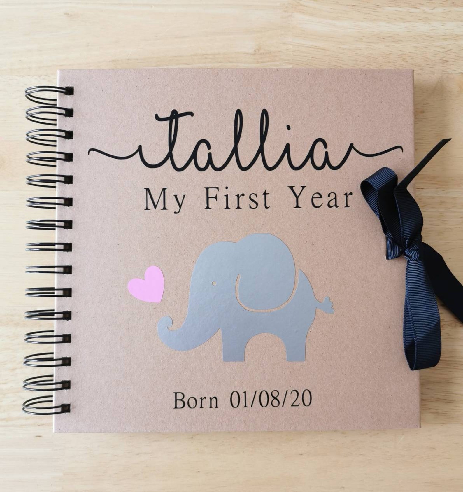 Baby First Year Scrapbook Personalised Handmade Keepsake | Etsy UK