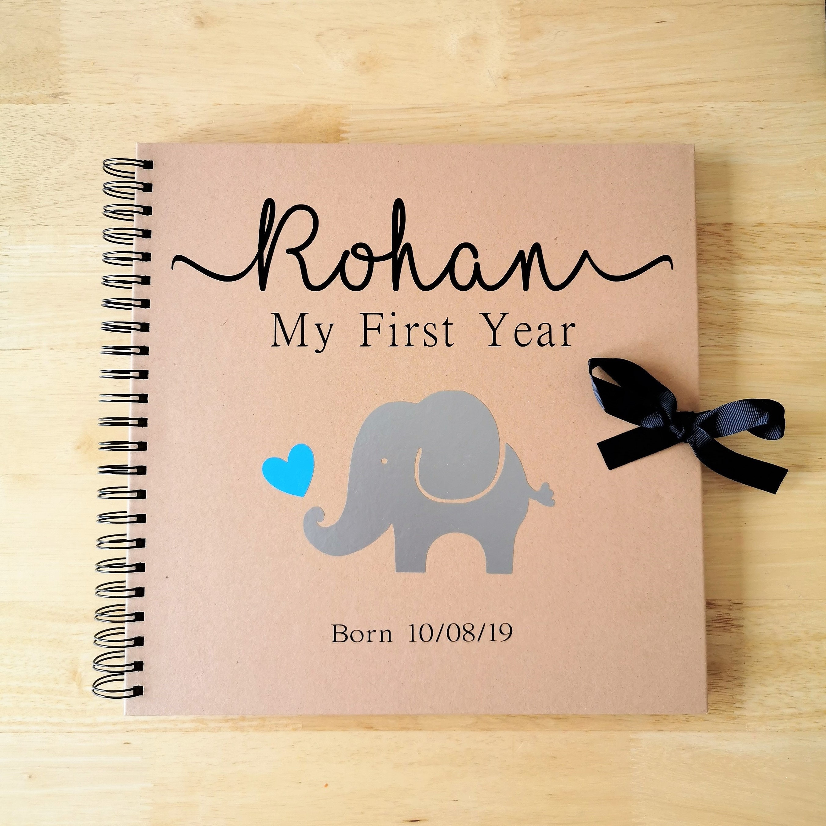 Baby First Year Scrapbook Personalised Handmade Keepsake | Etsy UK
