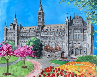 Georgetown University Art Print - Etsy