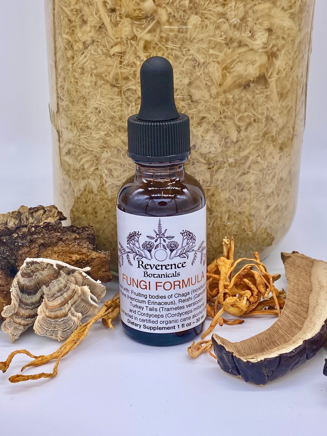 Fungi Formula Tincture, Dual Extract Mushroom Extracts - Etsy