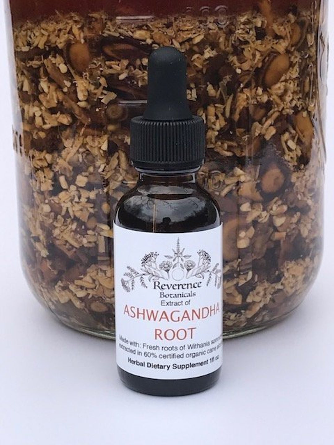 Ashwagandha Root Tincture, Fresh Ashwagandha Root Extract, Ayurvedic ...