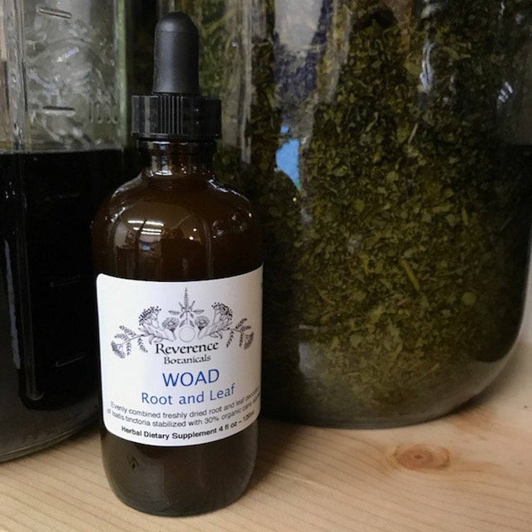 Woad Leaf and Root Combo Tincture, Isatis Root Extract, Ban Lan Gen ...