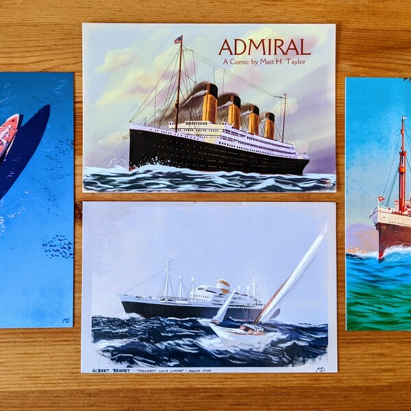 Ocean Liner Postcard - Etsy
