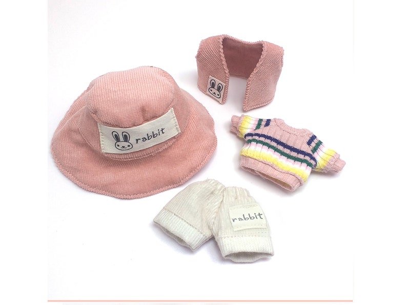 Obitsu11 Clothes OB11 Dolls Outfit 4pcs Set Hat Vest T-shirt - Etsy