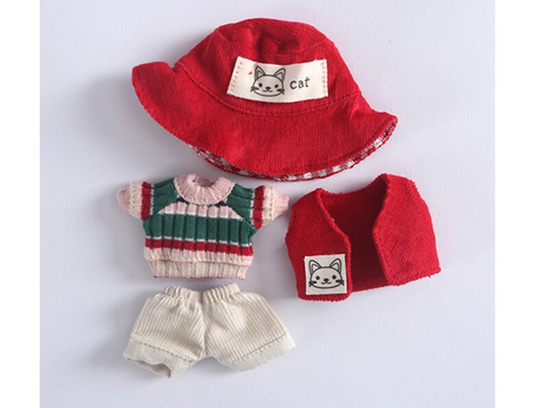 Obitsu11 Clothes OB11 Dolls Outfit 4pcs Set Hat Vest T-shirt - Etsy