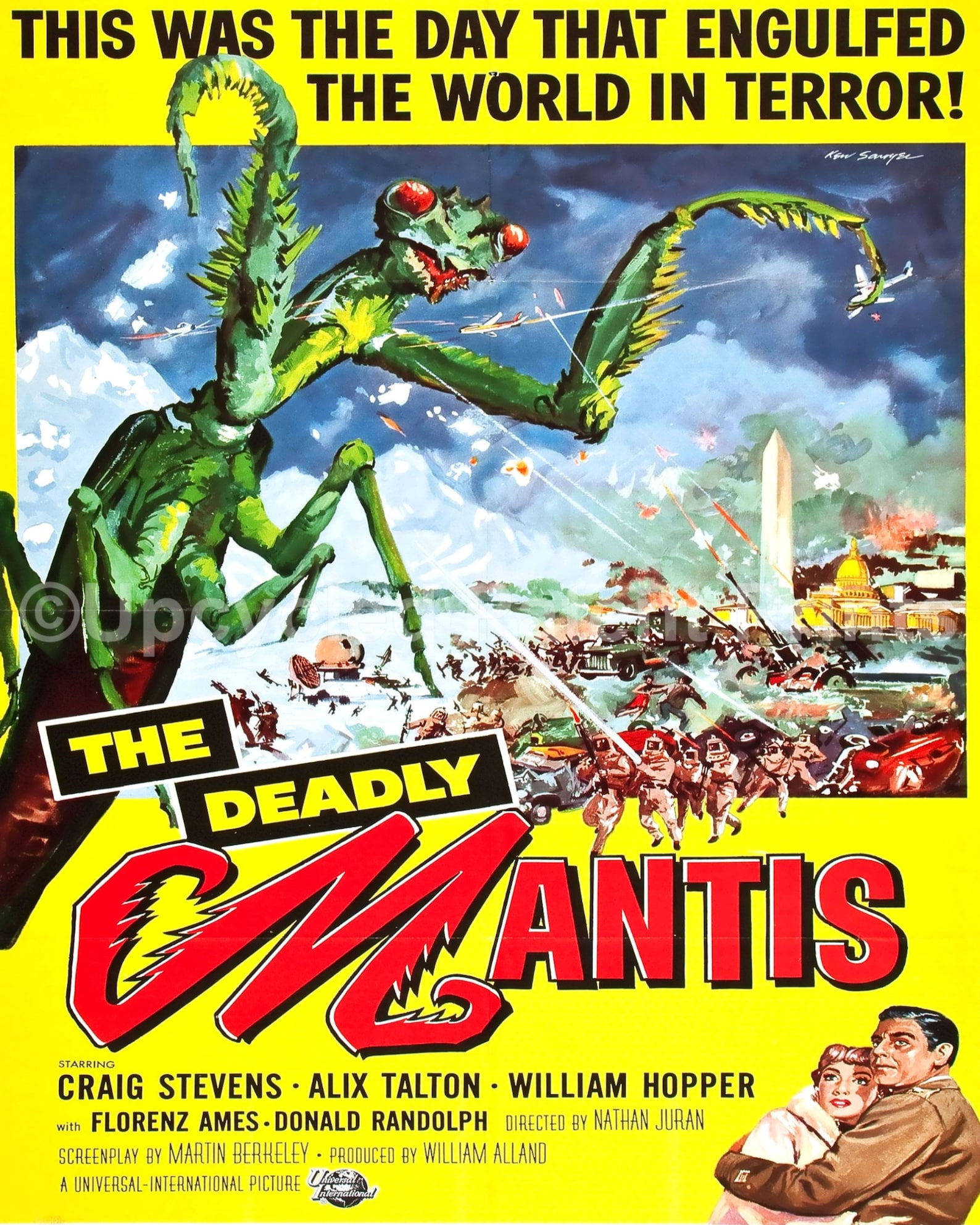 Deadly Mantis 1957 Digital Movie Poster Print Instant | Etsy