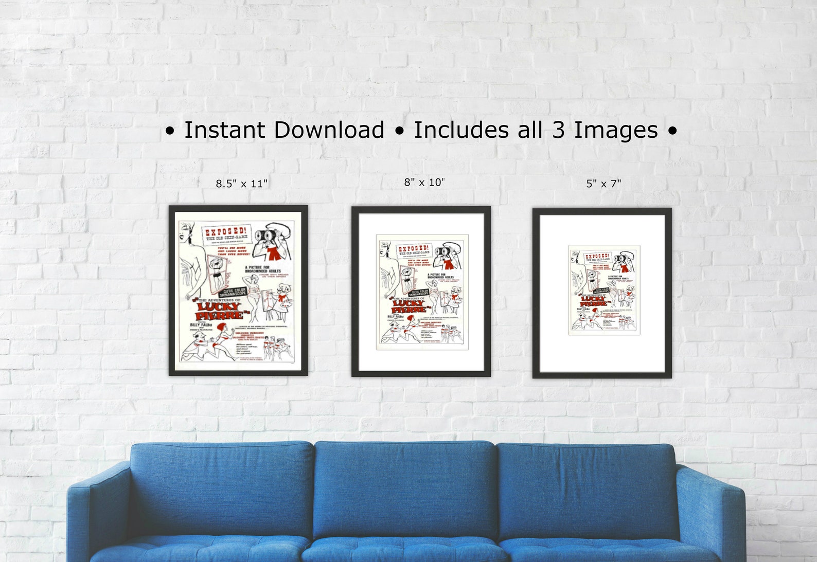 Adventures Of Lucky Pierre Xxx Digital Movie Poster Print Etsy
