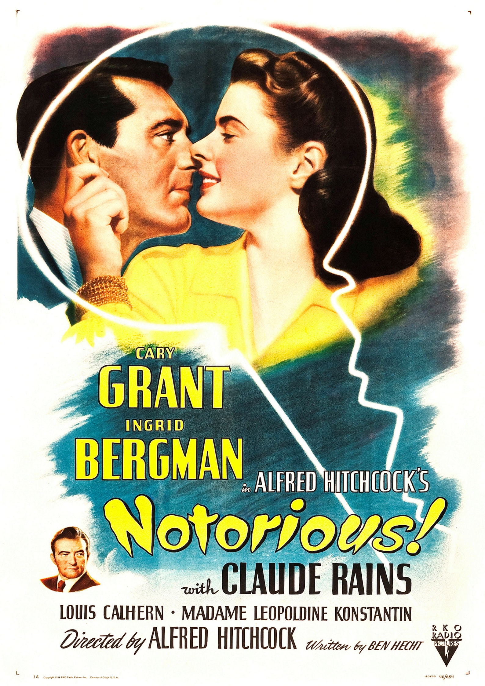 Notorious 1946 Movie Poster Prints Romance Spy Film Alfred | Etsy