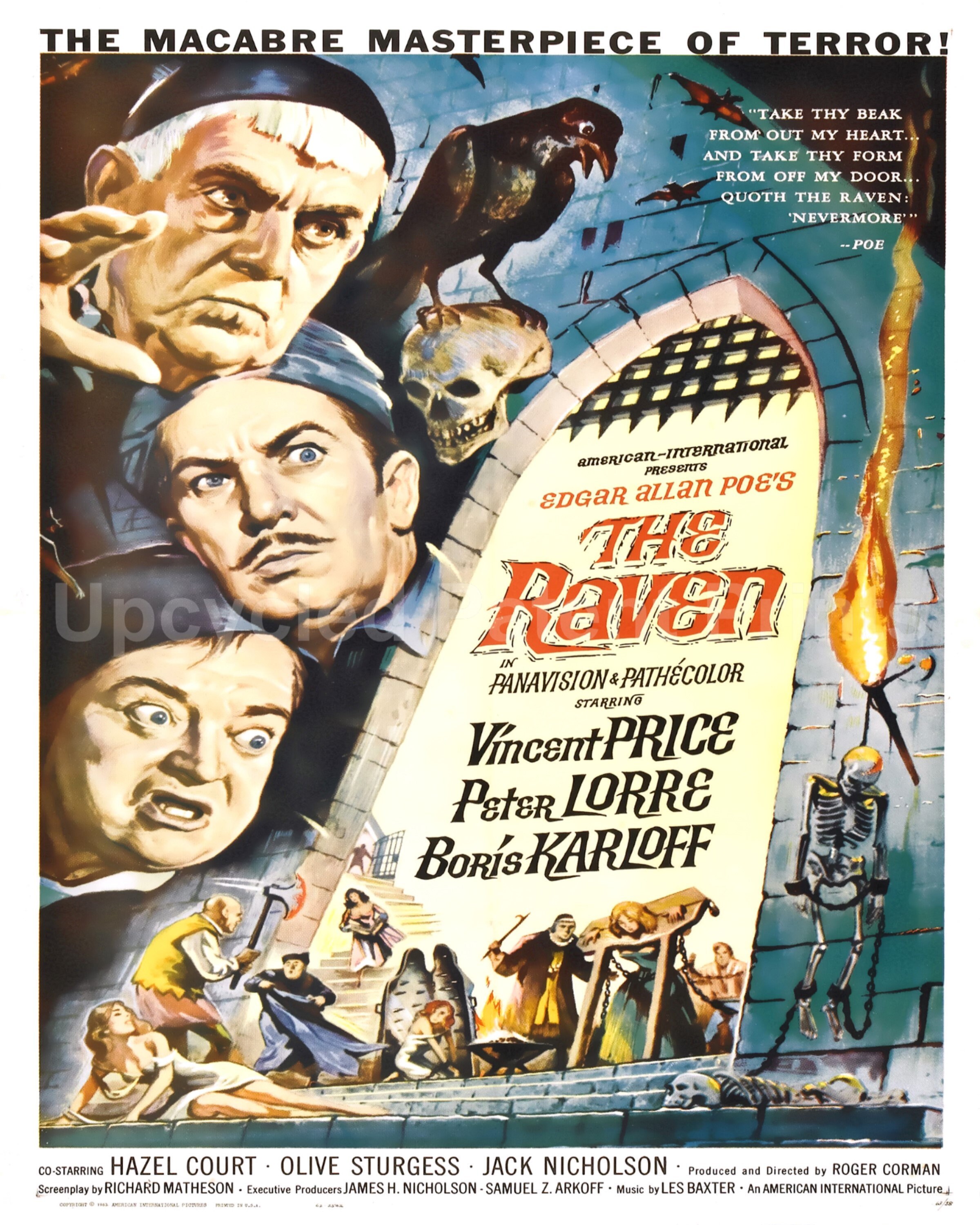 The Raven 1963 Digital Horror Movie Poster Print Instant | Etsy