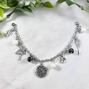 Hypnos Charm Bracelet - Greek God of Sleep, Deity Jewelry, Greek ...