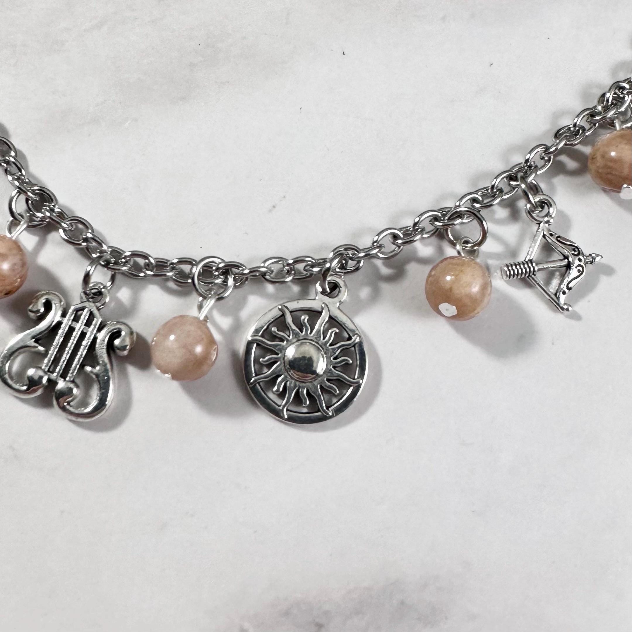 Apollo Charm Bracelet - Deluxe Version, Greek Mythology Bracelet ...