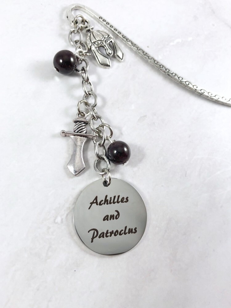 Achilles and Patroclus Bookmark, the Iliad, Greek Mythology, Trojan War ...