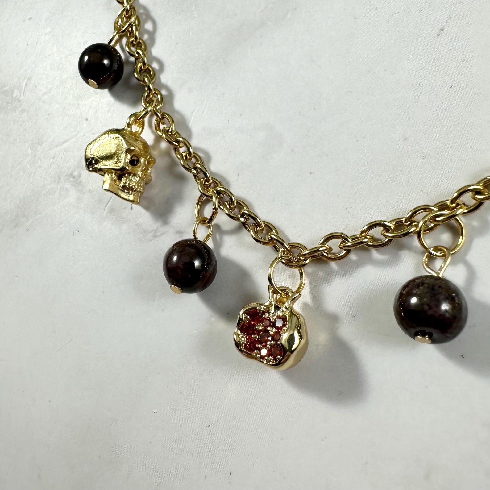 Persephone Charm Bracelet: Gold Tone Greek Mythology Jewelry - Etsy