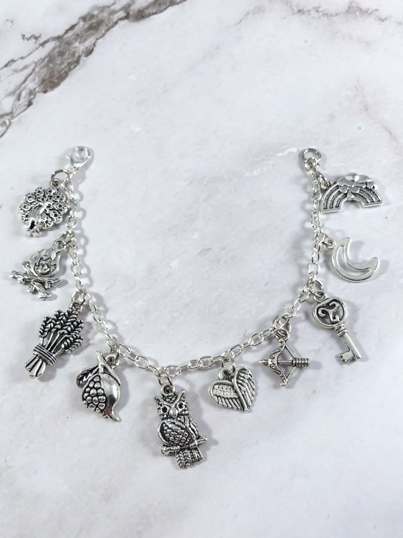 Greek Goddesses Charm Bracelet Mythology Jewelry Olympians - Etsy