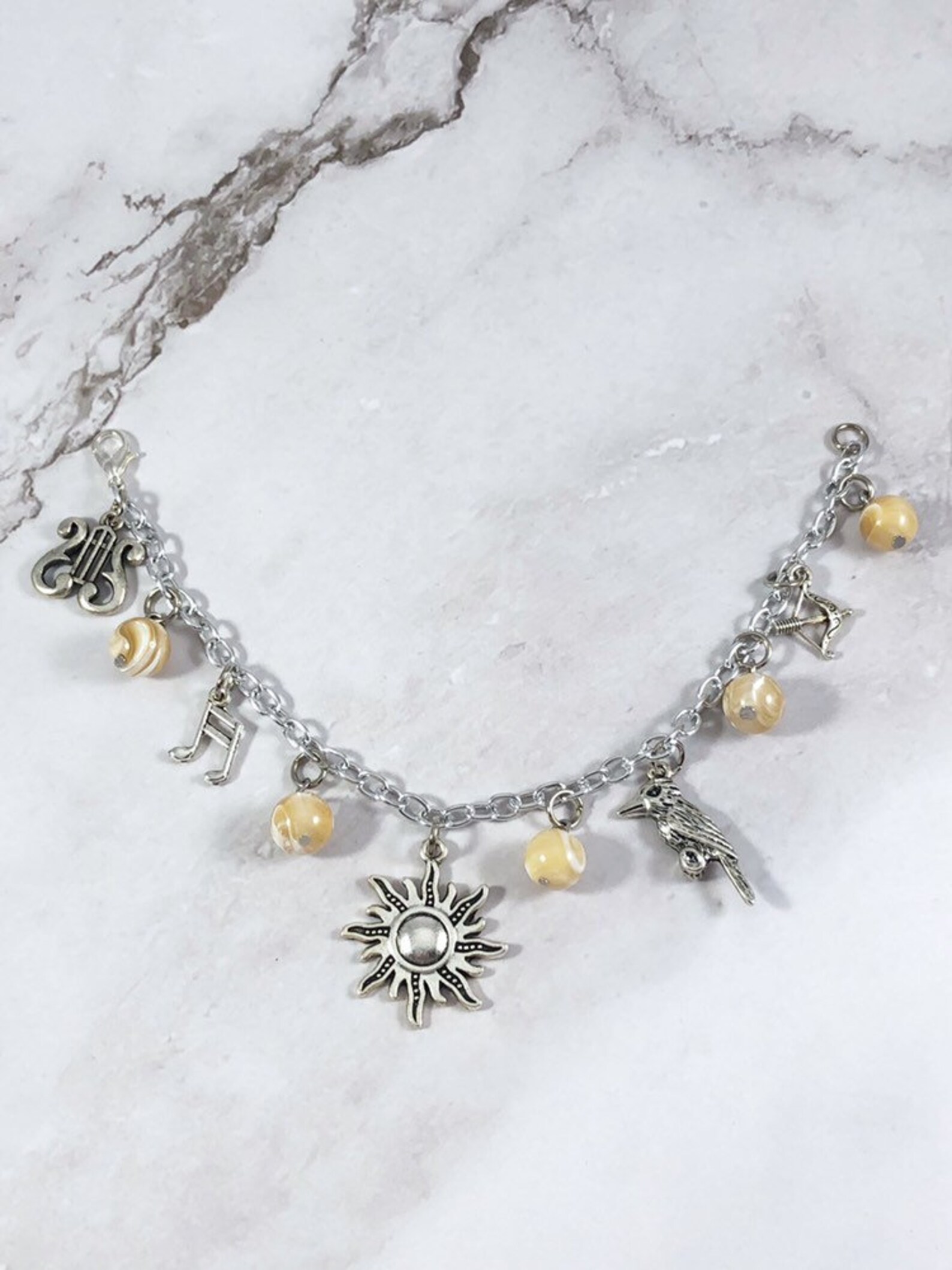 Apollo Charm Bracelet Greek Mythology Bracelet Jewelry | Etsy