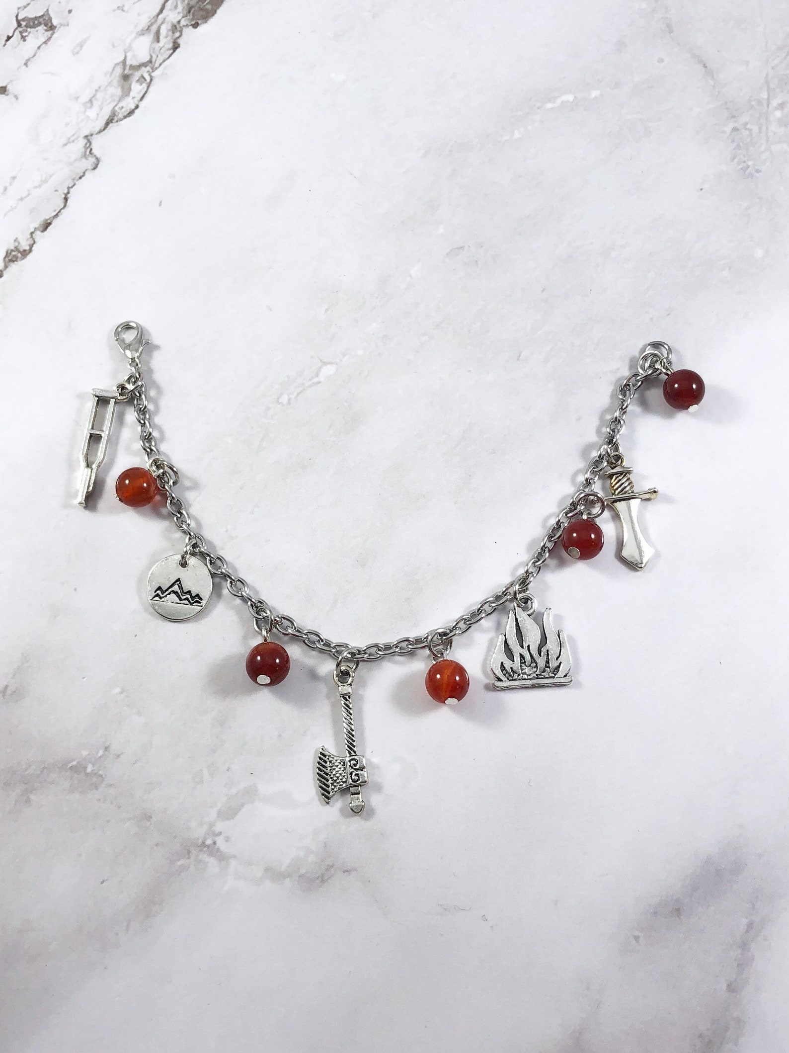 Hephaestus Charm Bracelet, Greek Mythology Jewelry, Greek Pantheon ...