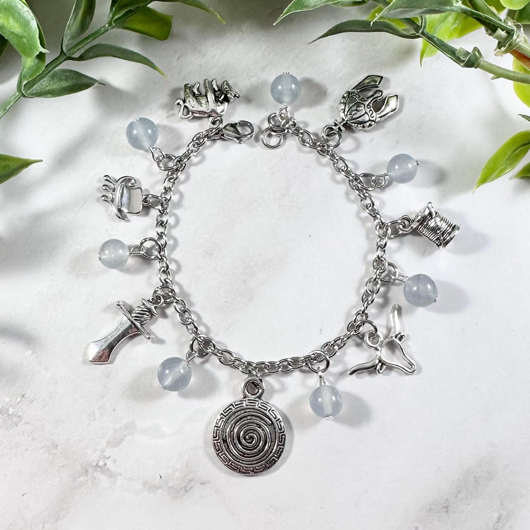 Theseus and the Minotaur Charm Bracelet - Greek Mythology Jewelry - Etsy