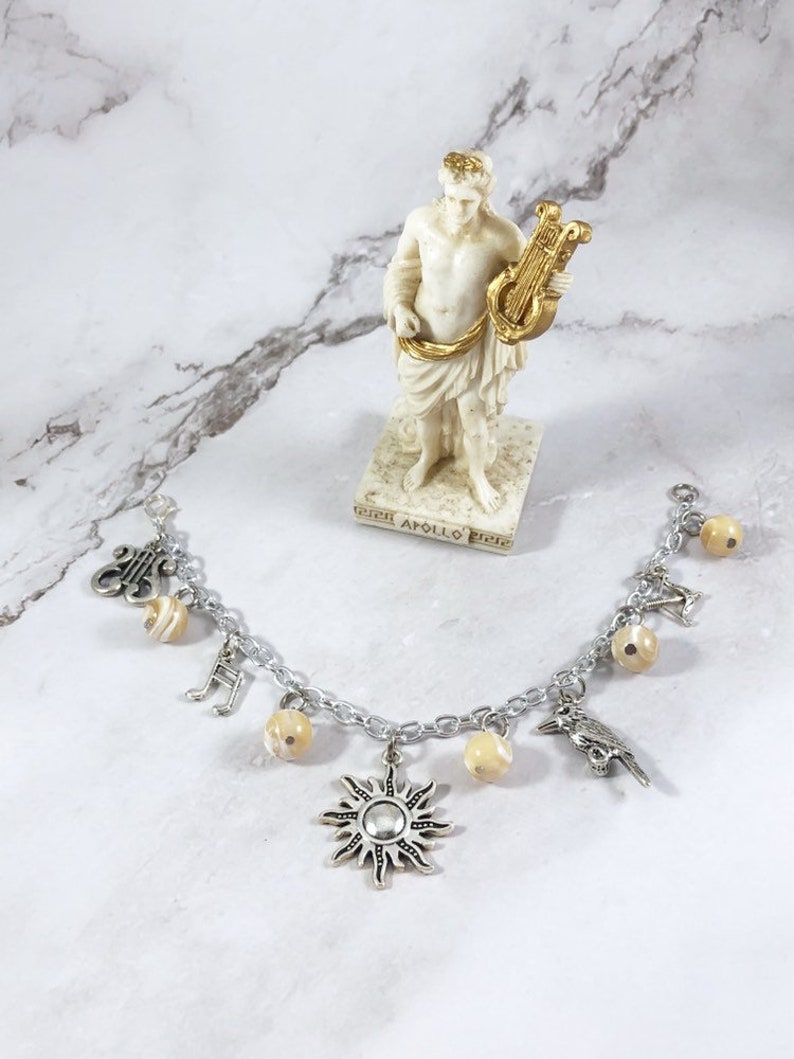 Apollo Charm Bracelet Greek Mythology Bracelet Jewelry | Etsy