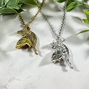 Ares Helmet Necklace, Greek Mythology Jewelry, Ancient Greece - Etsy