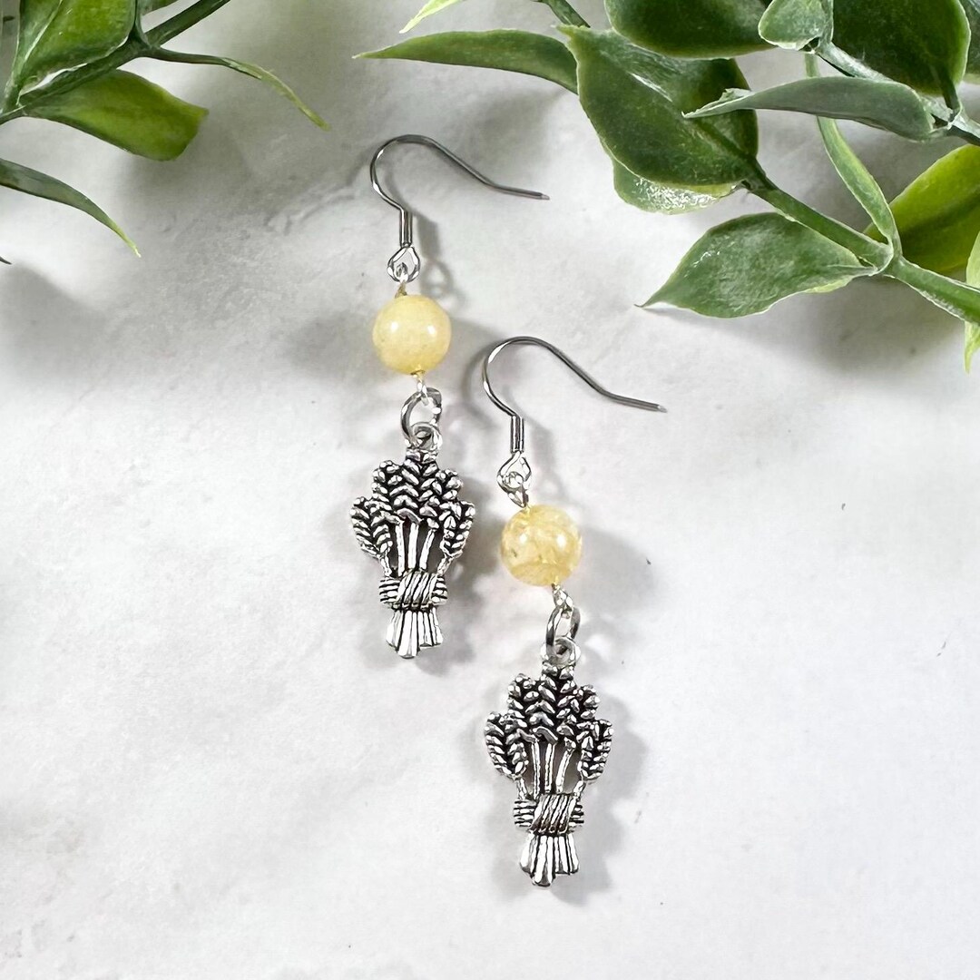 Demeter Earrings, Greek Goddess of the Harvest, Greek Mythology Jewelry ...