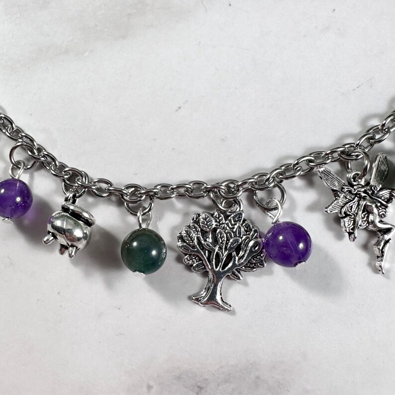 Morgan Le Fey Charm Bracelet - Morgana, Arthurian Legends, Camelot - Etsy