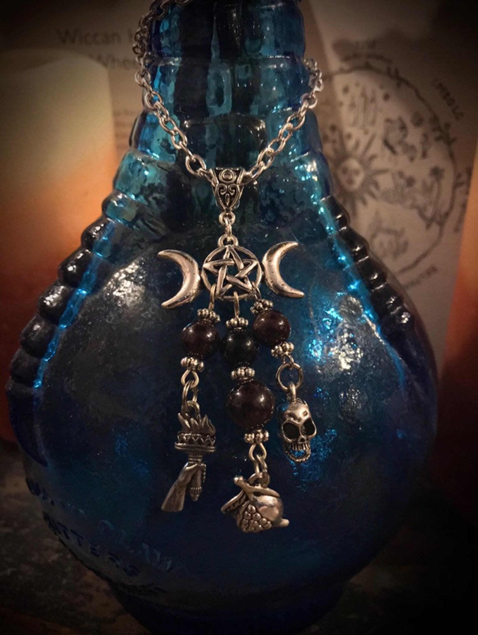 Persephone Necklace Greek Goddess of the Underworld Greek | Etsy