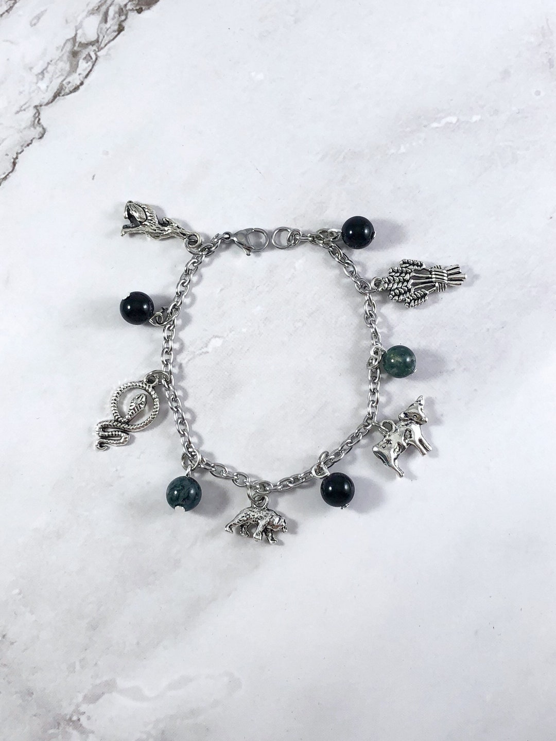 Veles Charm Bracelet, Volos, Slavic God, Slavic Mythology, Pagan ...