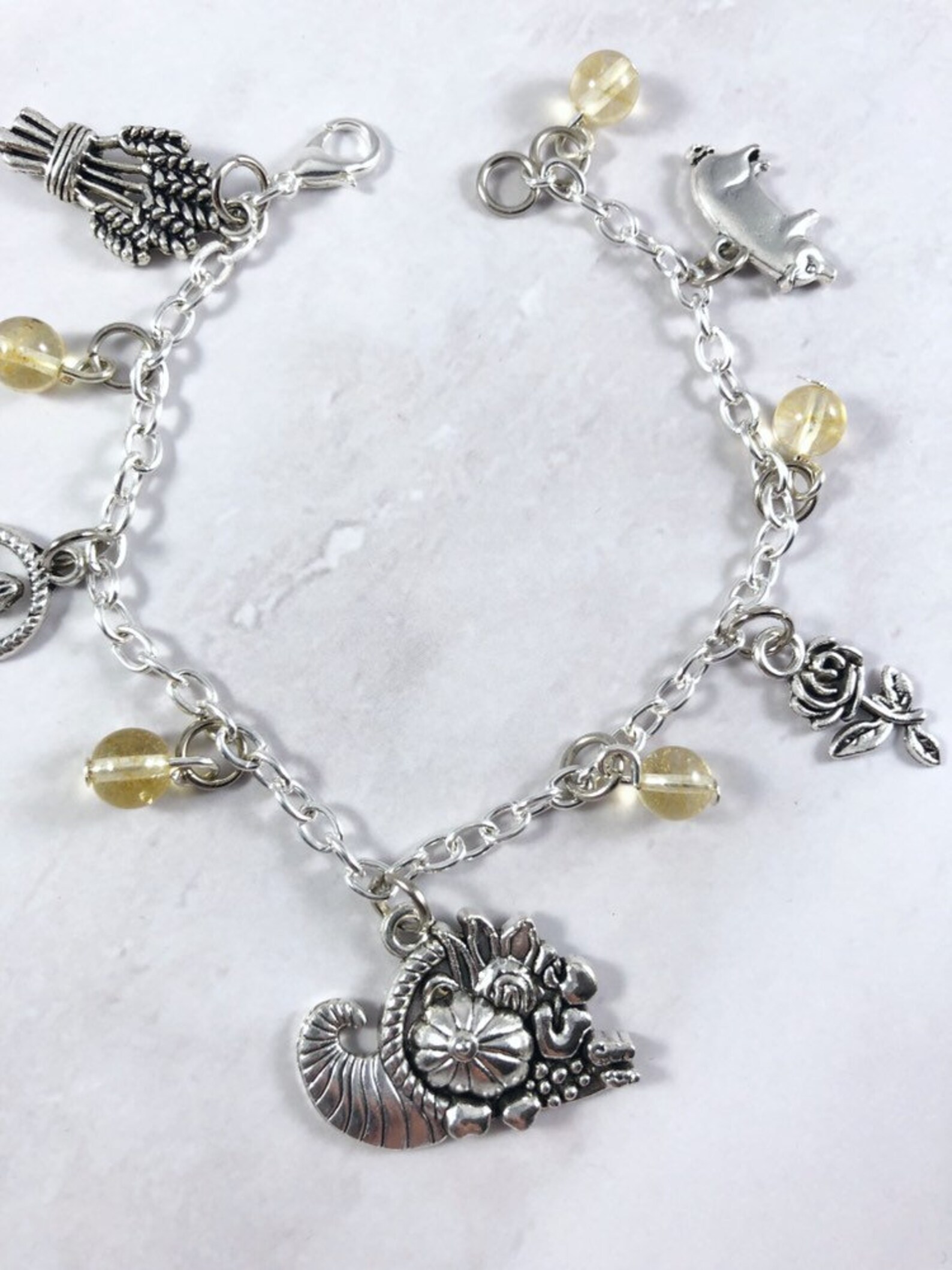Demeter Charm Bracelet Greek Mythology Jewelry Ceres Greek - Etsy