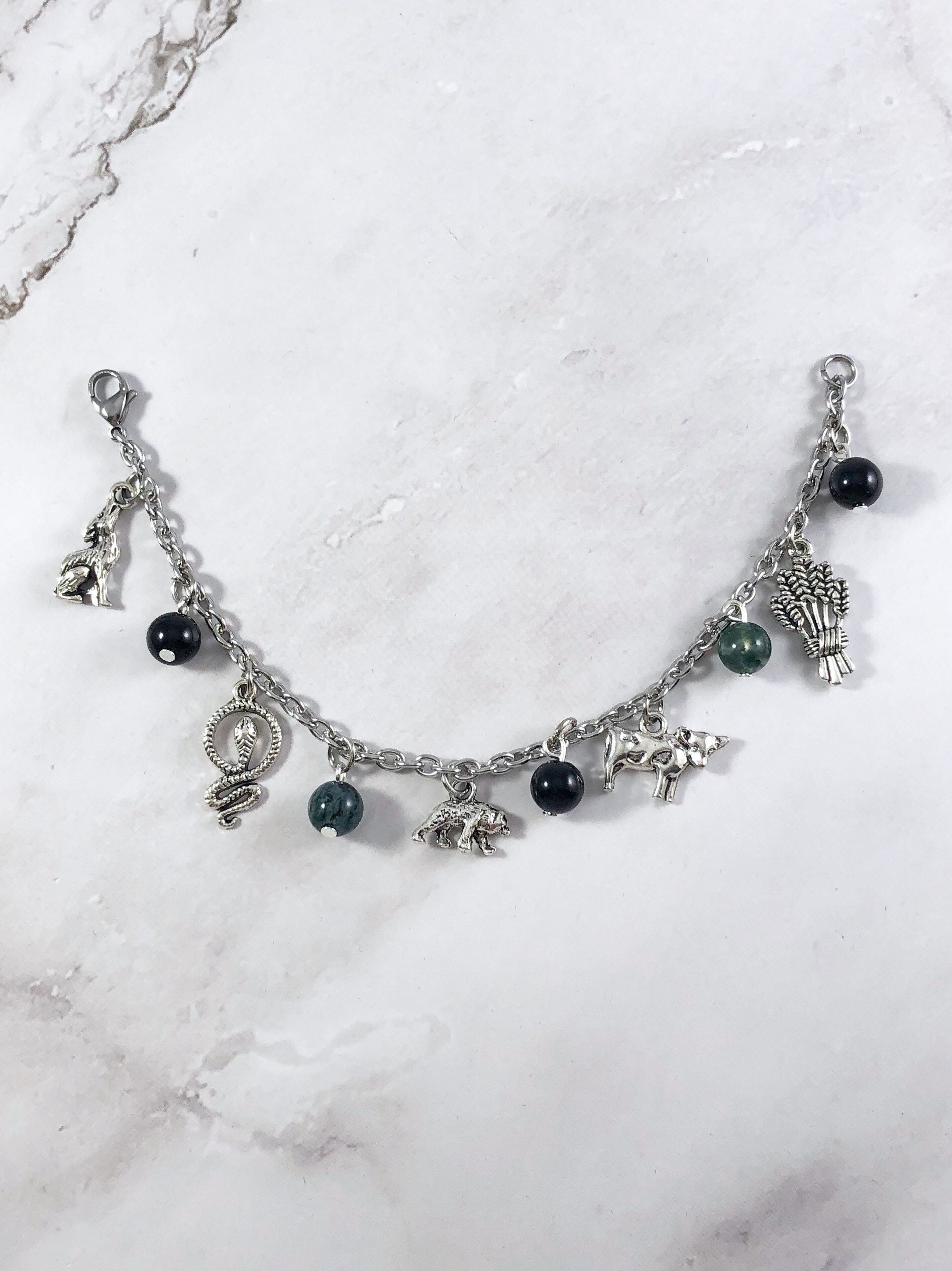 Veles Charm Bracelet, Volos, Slavic God, Slavic Mythology, Pagan ...