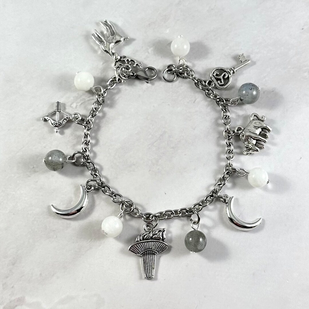 Artemis, Selene and Hecate Charm Bracelet - Greek Moon Goddesses - Etsy