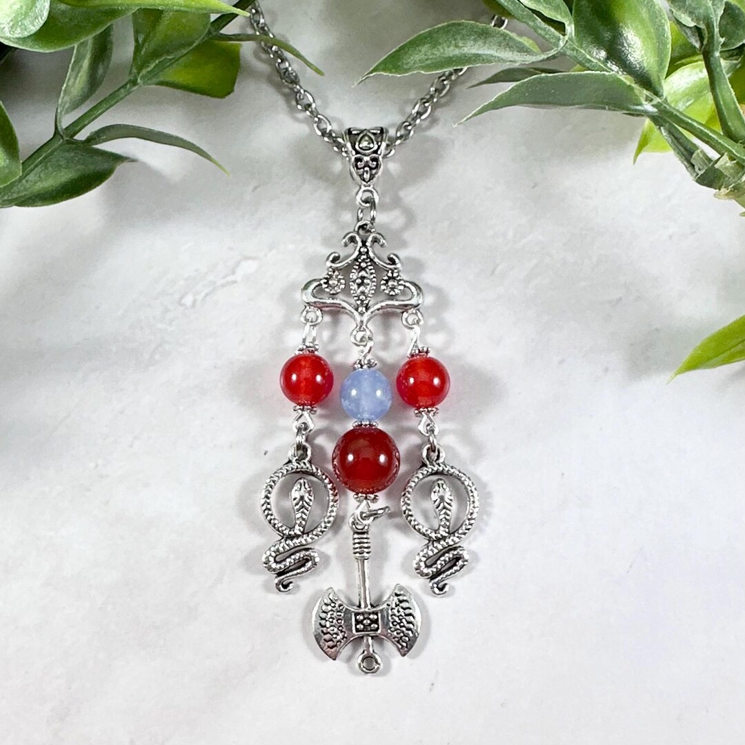 Minoan Snake Goddess Necklace: Greek Mythology Jewelry, Ancient Crete ...