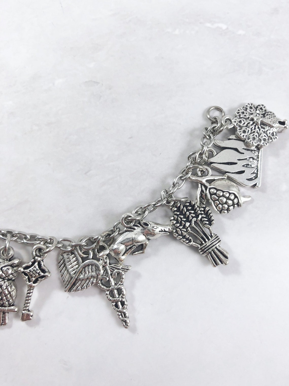 Deluxe Greek Mythology Charm Bracelet Jewelry Olympian Gods - Etsy