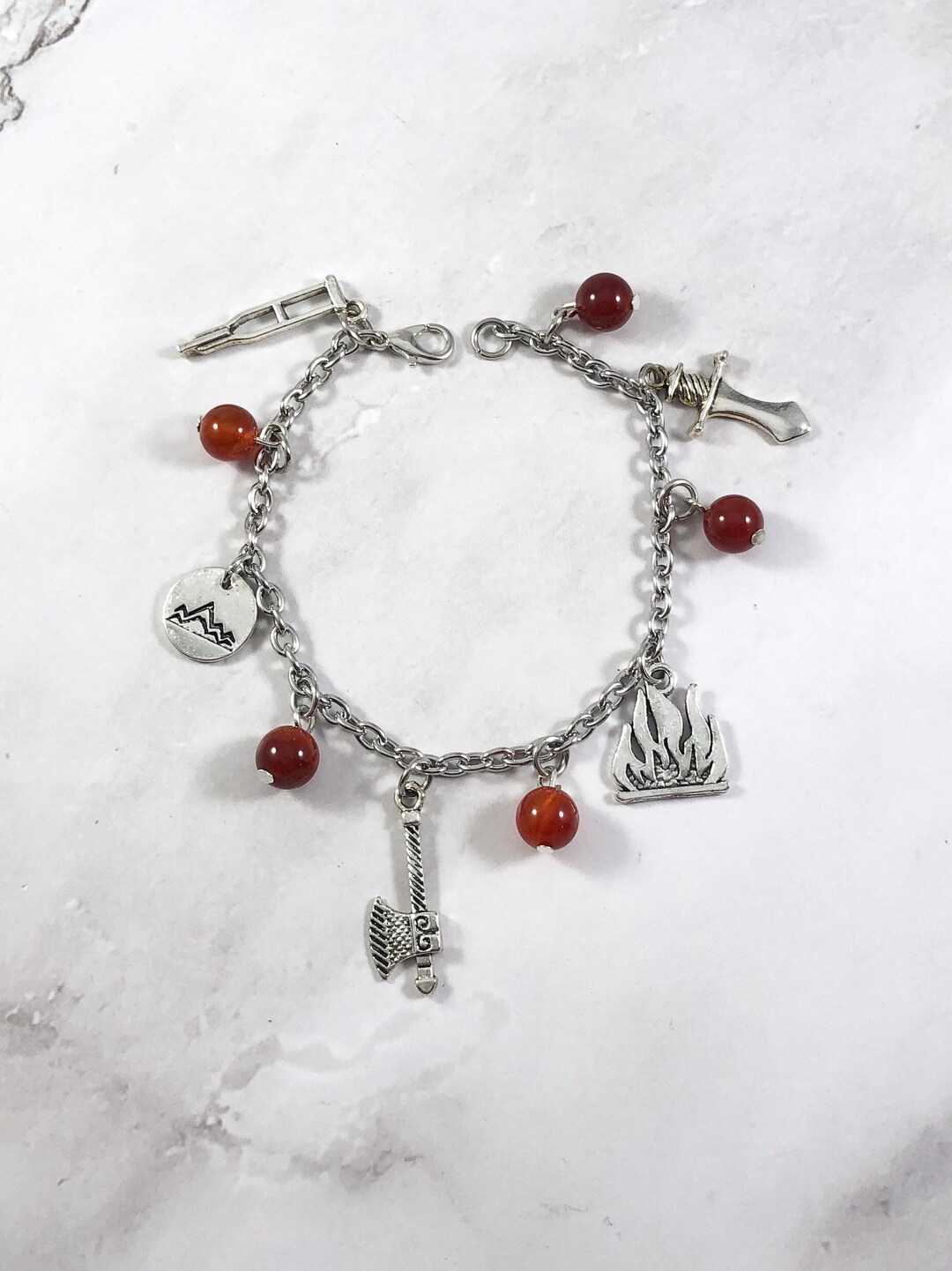 Hephaestus Charm Bracelet, Greek Mythology Jewelry, Greek Pantheon ...