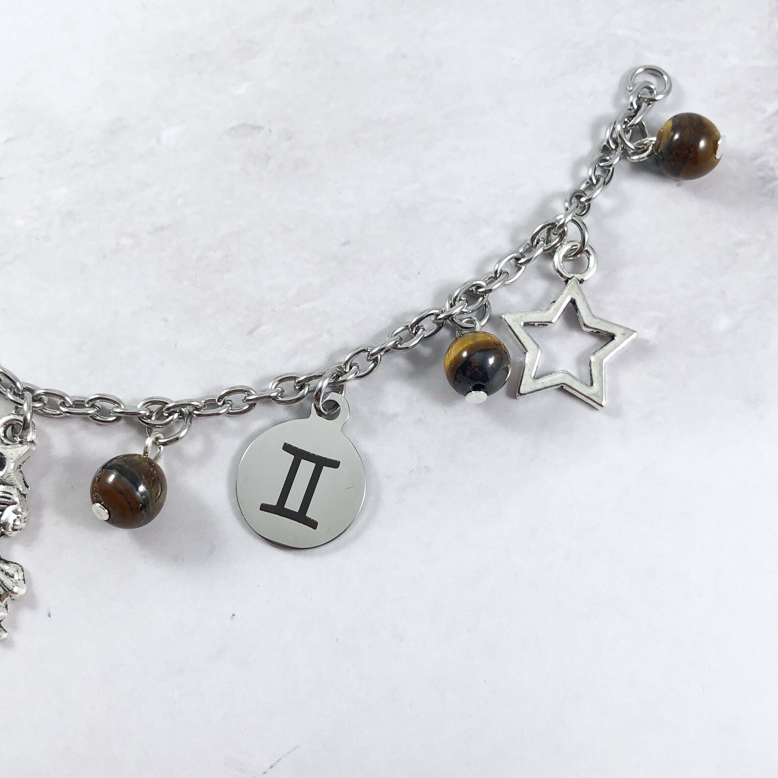 Gemini Charm Bracelet, Zodiac Jewelry, Astrology, Sun Sign, Gift for ...