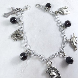 Ares Charm Bracelet, Greek Mytholgy Jewelry, Greek Gods Bracelets, Mars ...