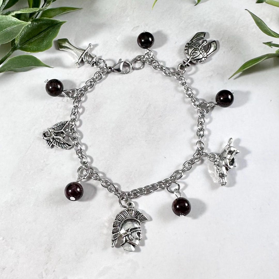 Ares Charm Bracelet, Greek Mytholgy Jewelry, Greek Gods Bracelets, Mars ...