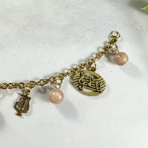 Apollo Charm Bracelet - Gold Tone Version Greek Mythology Jewelry ...