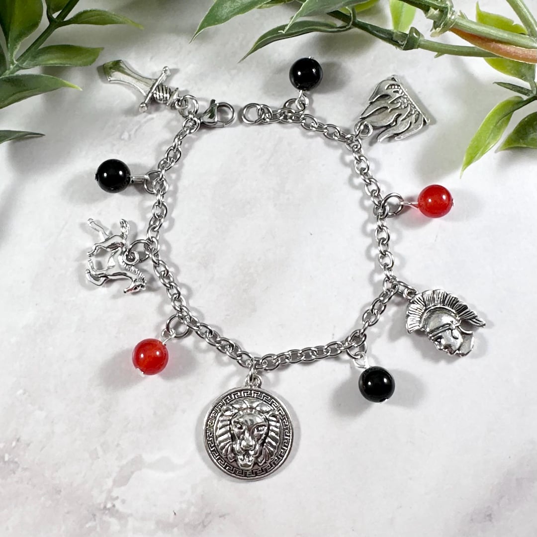Deimos and Phobos Charm Bracelet - Sons of Ares, Greek Mytholgy Jewelry ...