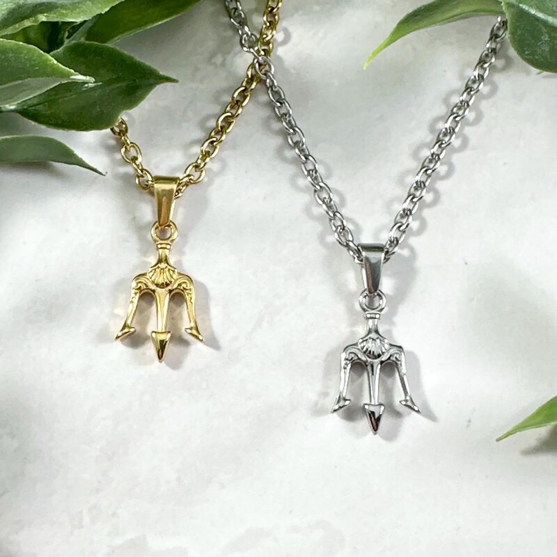 Trident Necklace - Etsy