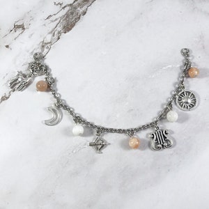 Artemis and Apollo Charm Bracelet, Greek Mythology Bracelet, Jewelry ...