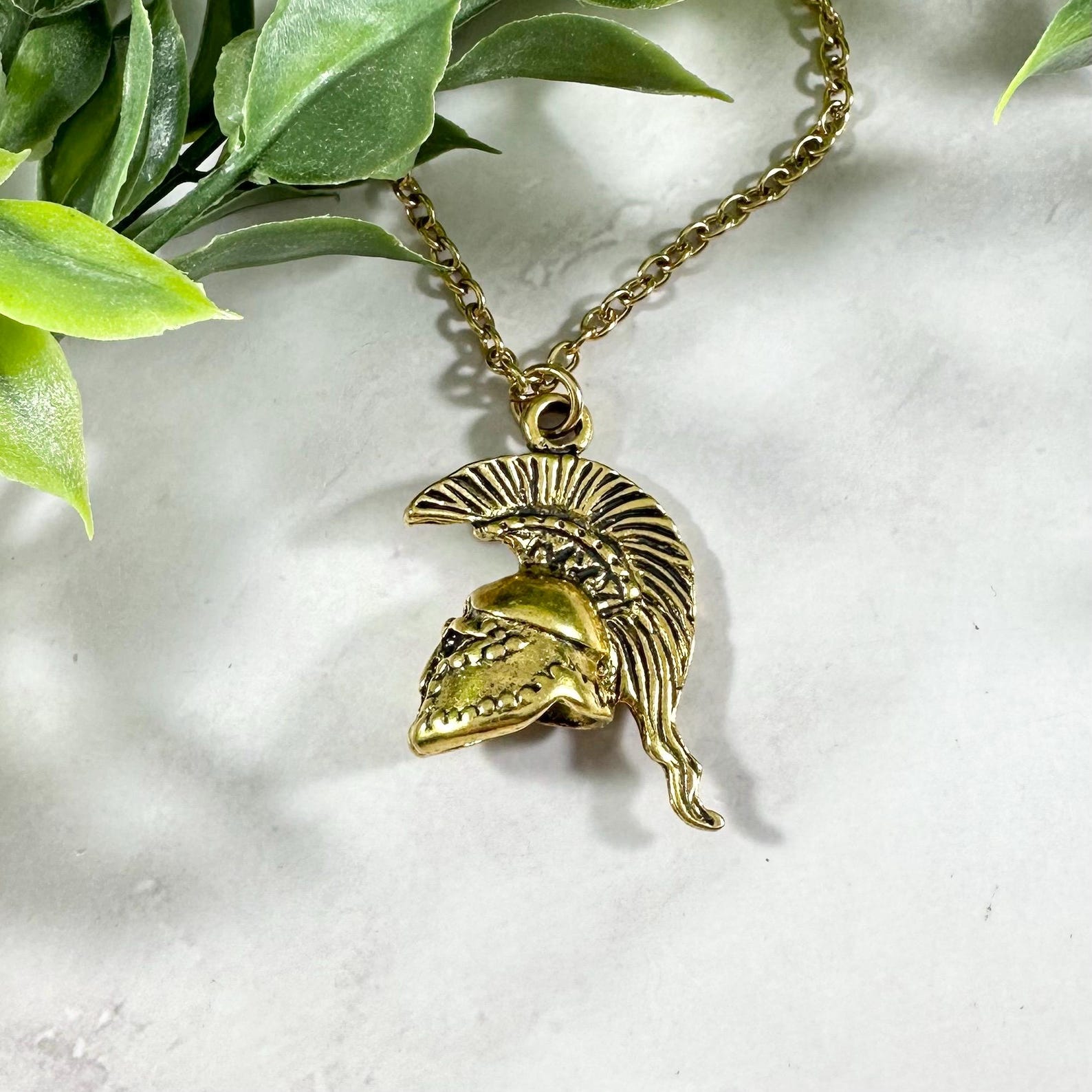 Ares Helmet Necklace, Greek Mythology Jewelry, Ancient Greece - Etsy