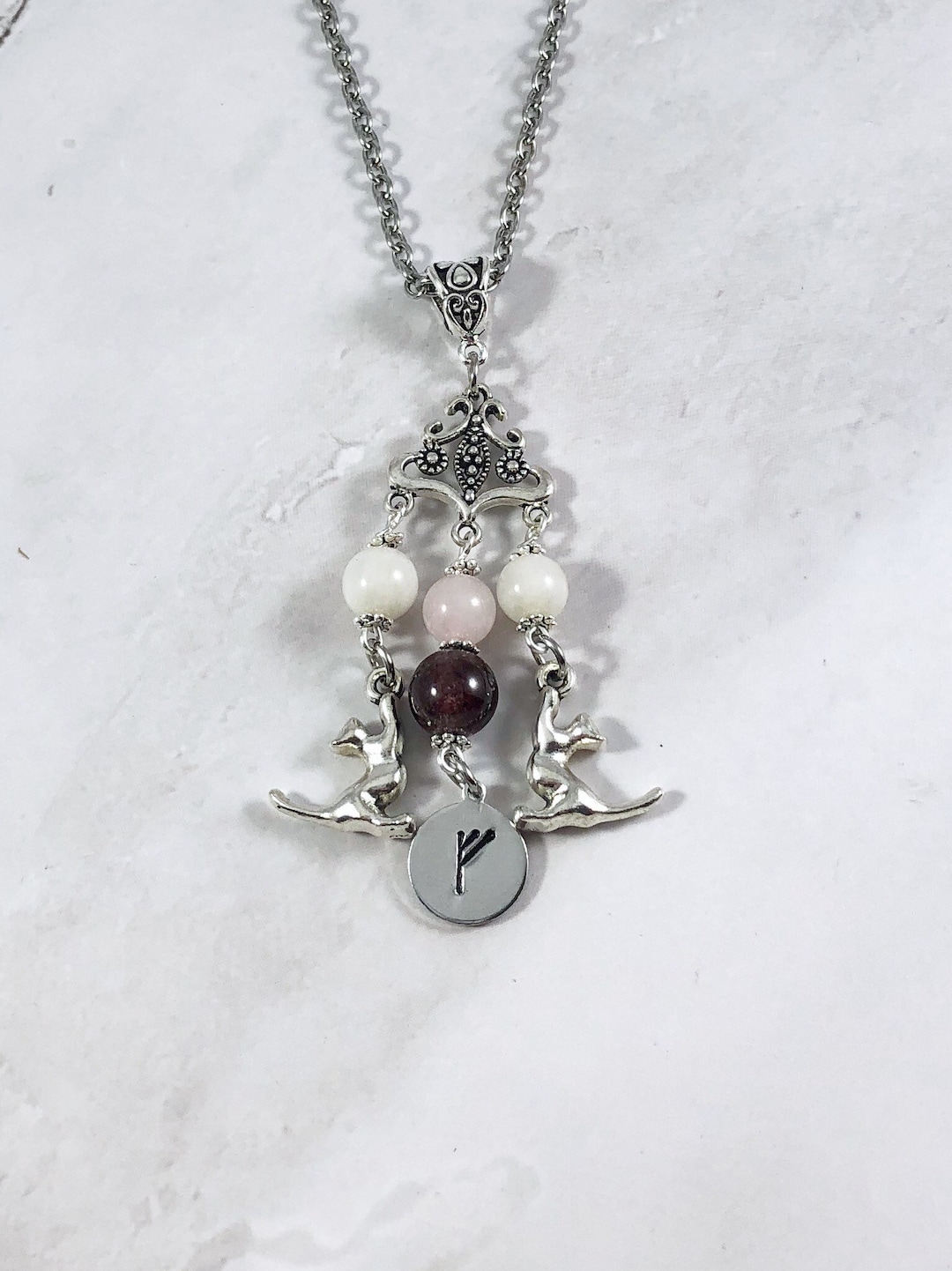 Freyja Necklace Rune Version, Freya, Norse Goddess, Norse Mythology ...