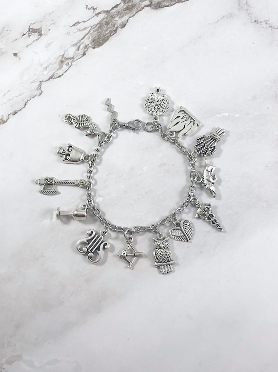 Greek Mythology Charm Bracelet Jewelry Olympian Gods and - Etsy