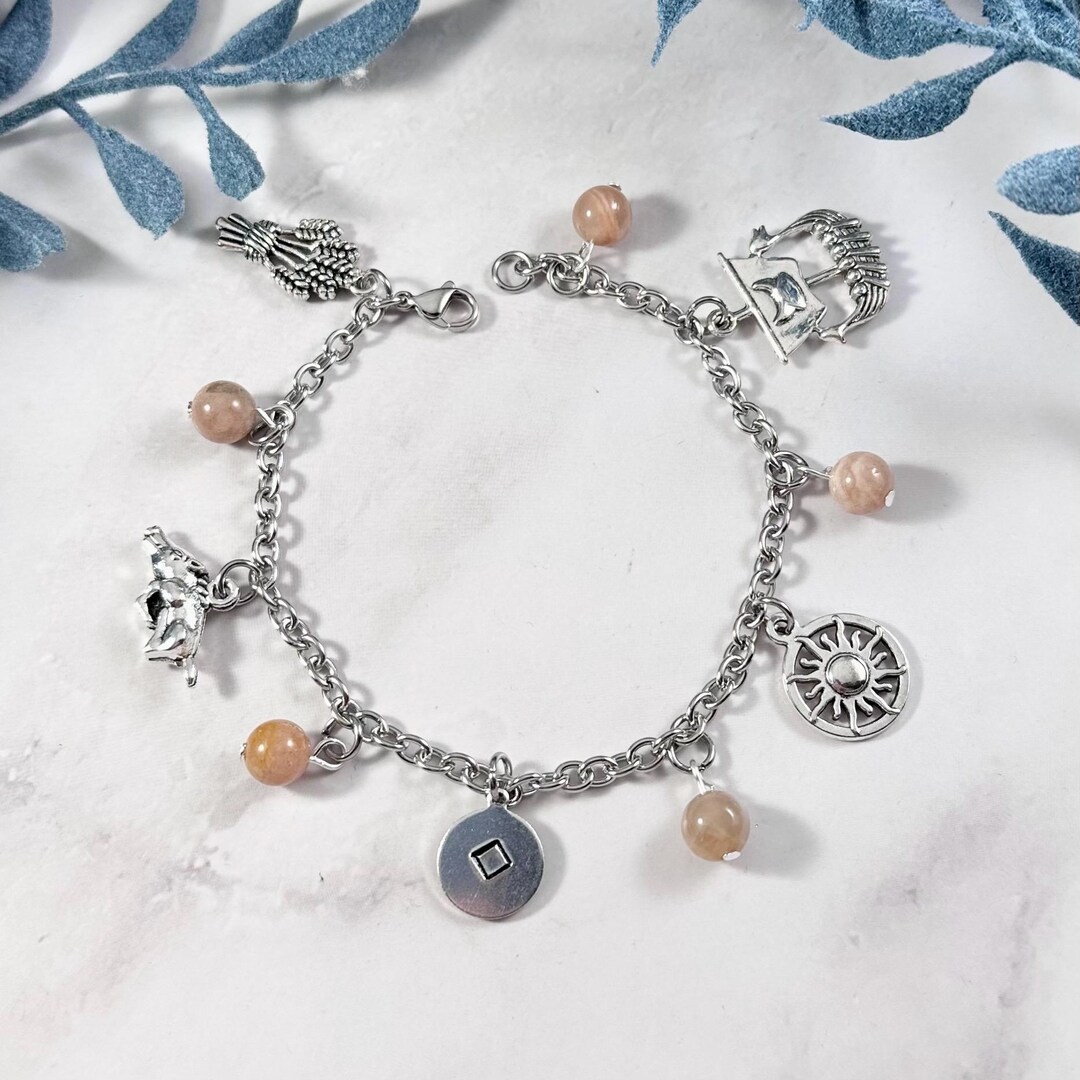 Freyr Charm Bracelet, Norse God, Norse Mythology Jewelry, Frey, Heathen ...