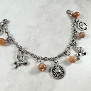 Helios Charm Bracelet, Greek God of the Sun, Greek Mythology Jewelry ...